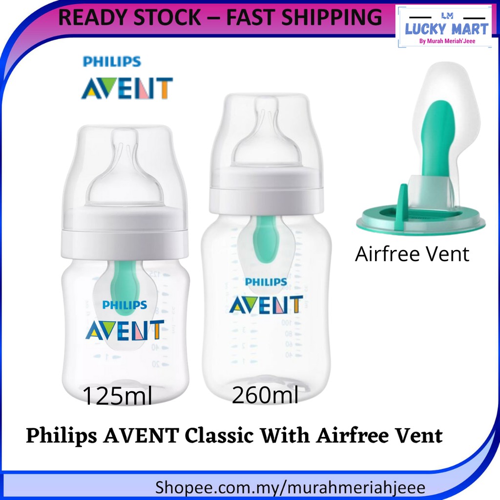 Botol Susu Philips Avent Classic Anti Colic With Airfree Vent 4oz
