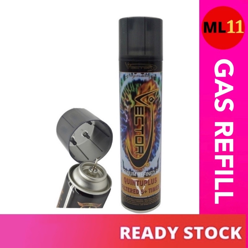 Vector Butane Gas Lighter Refill (300ML) / Butane Gas Fuel Refill ...