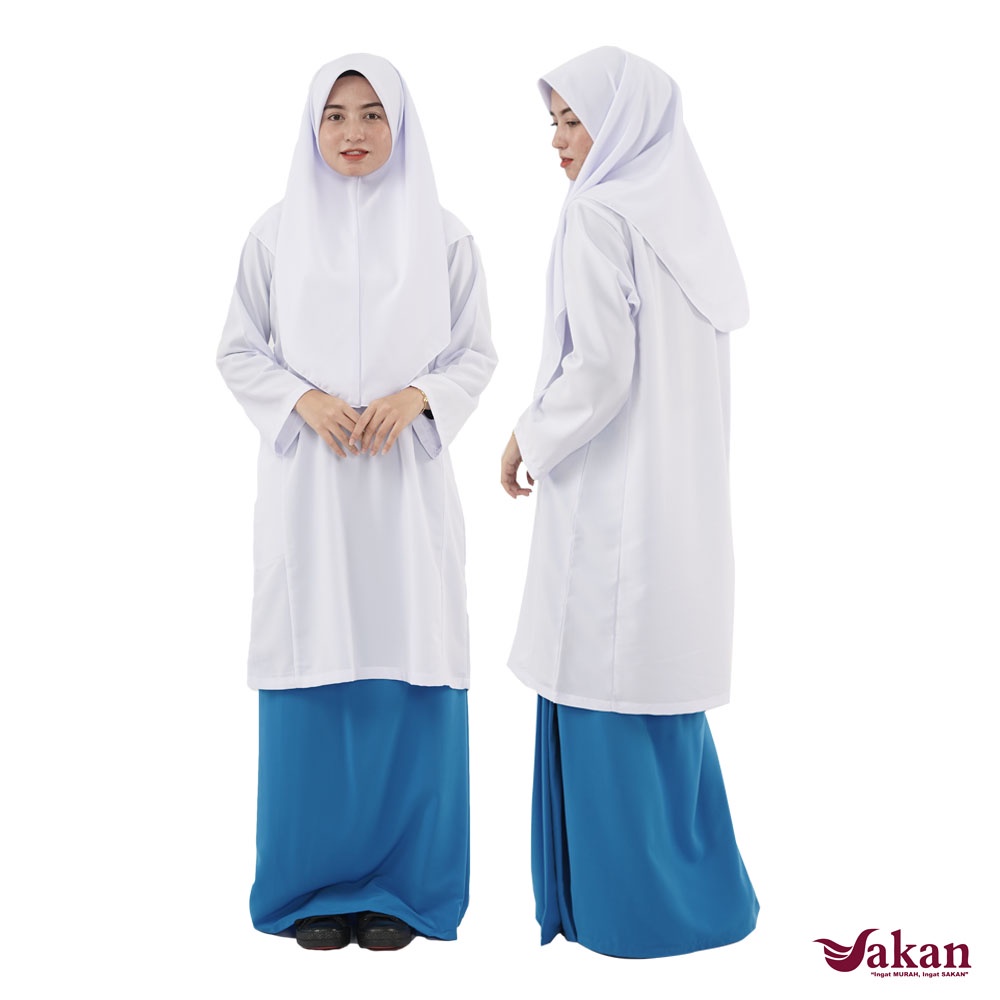 Sakan Uniform Baju Kurung Putih Sekolah Menengah 042186-042197 | Shopee ...