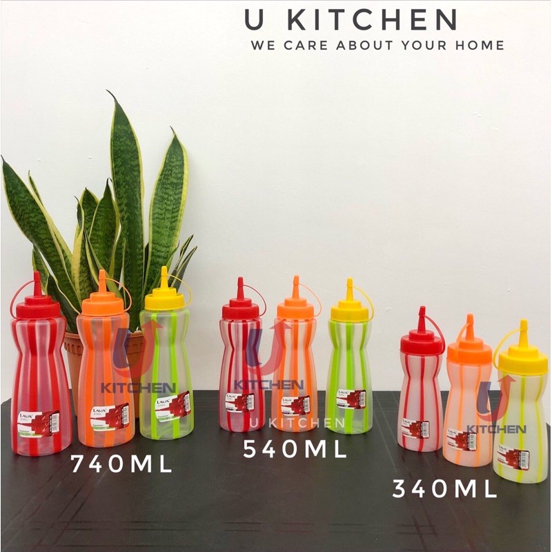 Lava Squeeze Bottle Condiment Dispenser /Acuan Botol Roti Jala / Botol ...
