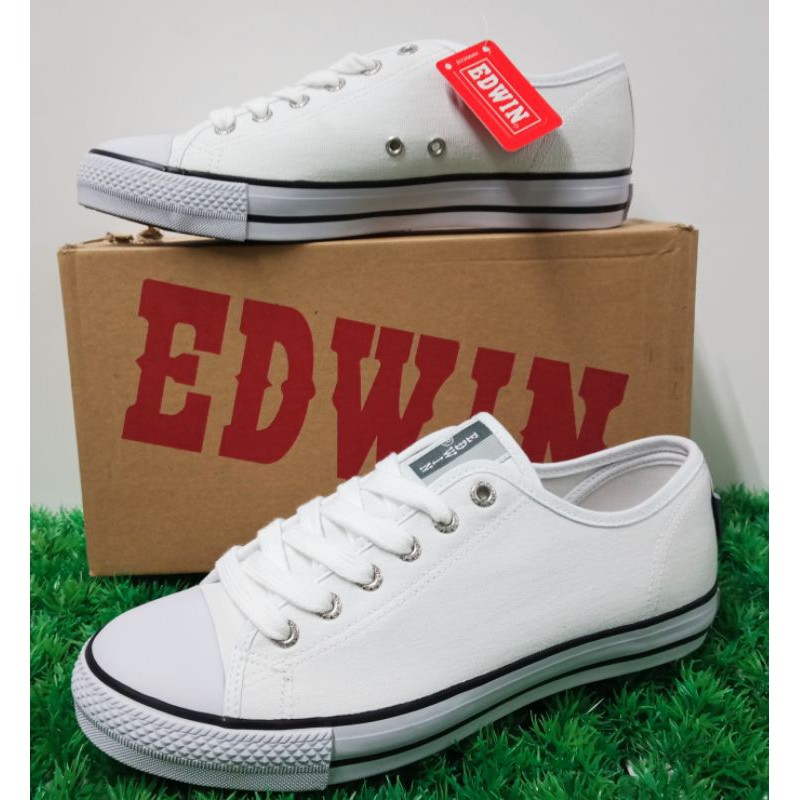 Original Edwin White School Shoe EW201 | Shopee Malaysia