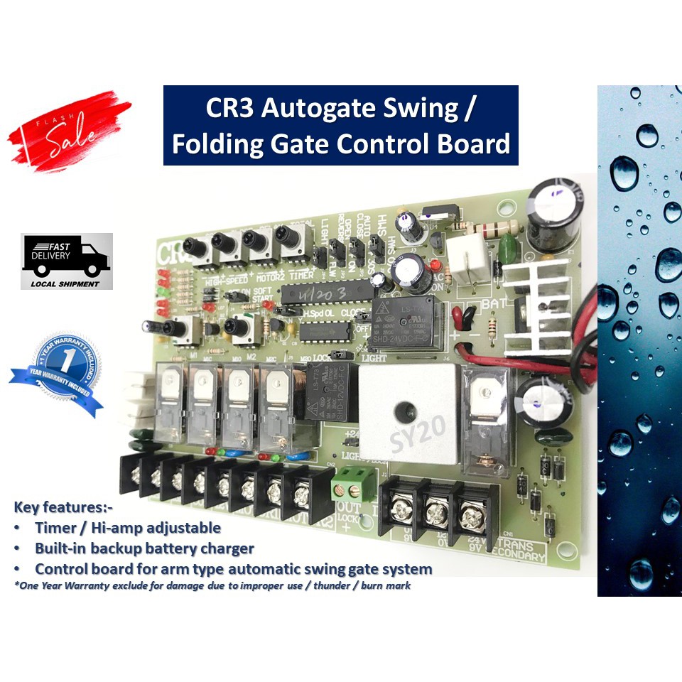 CR3 Autogate Swing / Folding Gate Control Panel / Board | Shopee Malaysia