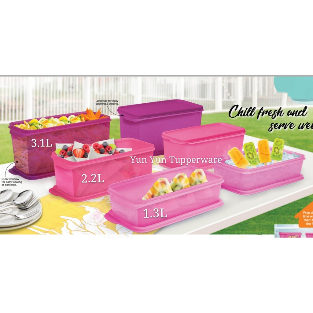 Tupperware Cool Stacker Set (6 PCS) - 3.1L (2) + 2.2L (2) + 1.3L (2 ...