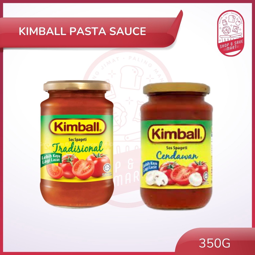 Kimball Pasta Sauce - 350g (Flavor: Mushroom / Tradisional) | Shopee ...