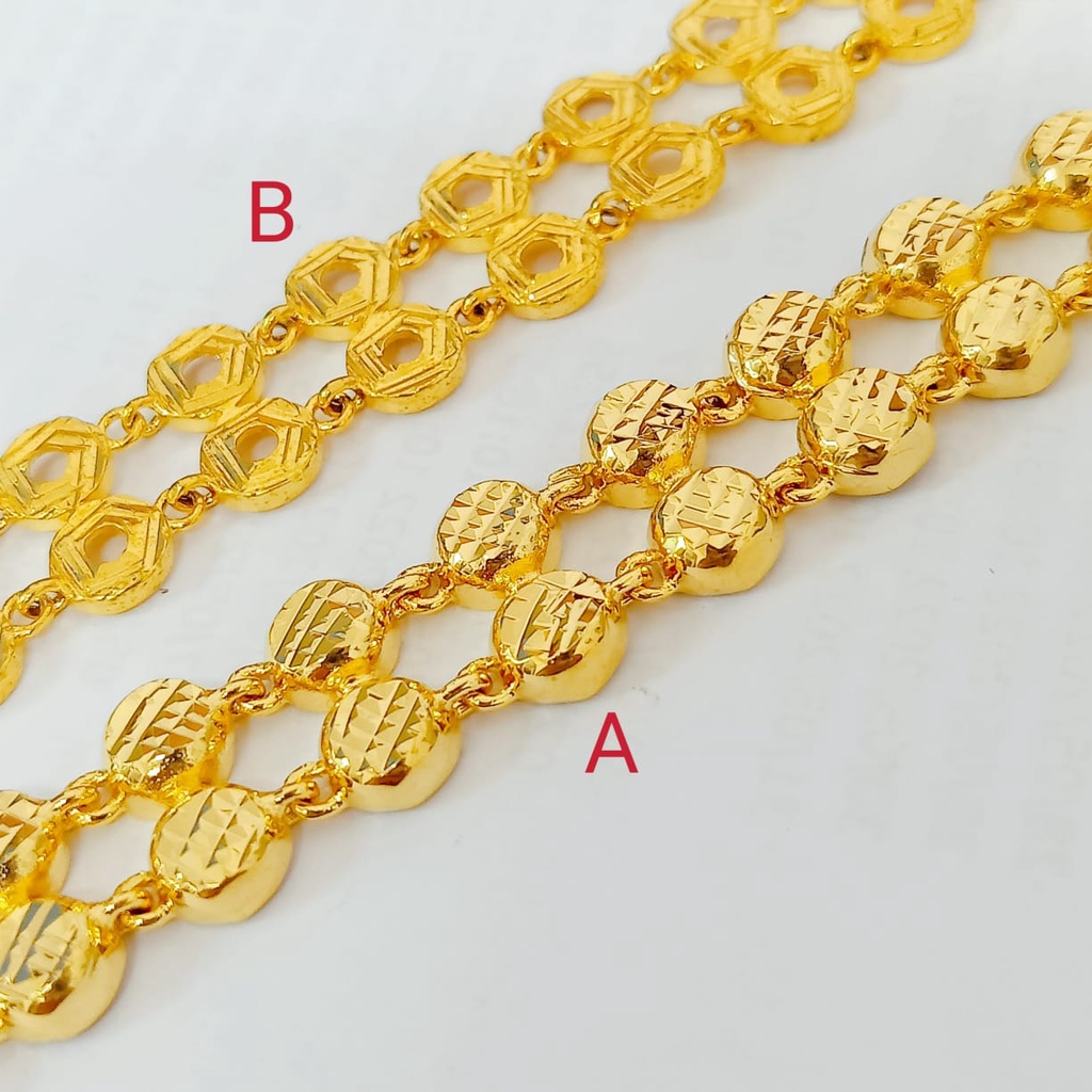 Bracelet Rantai Tangan Emas Bangkok GOLD PLATED | Shopee Malaysia