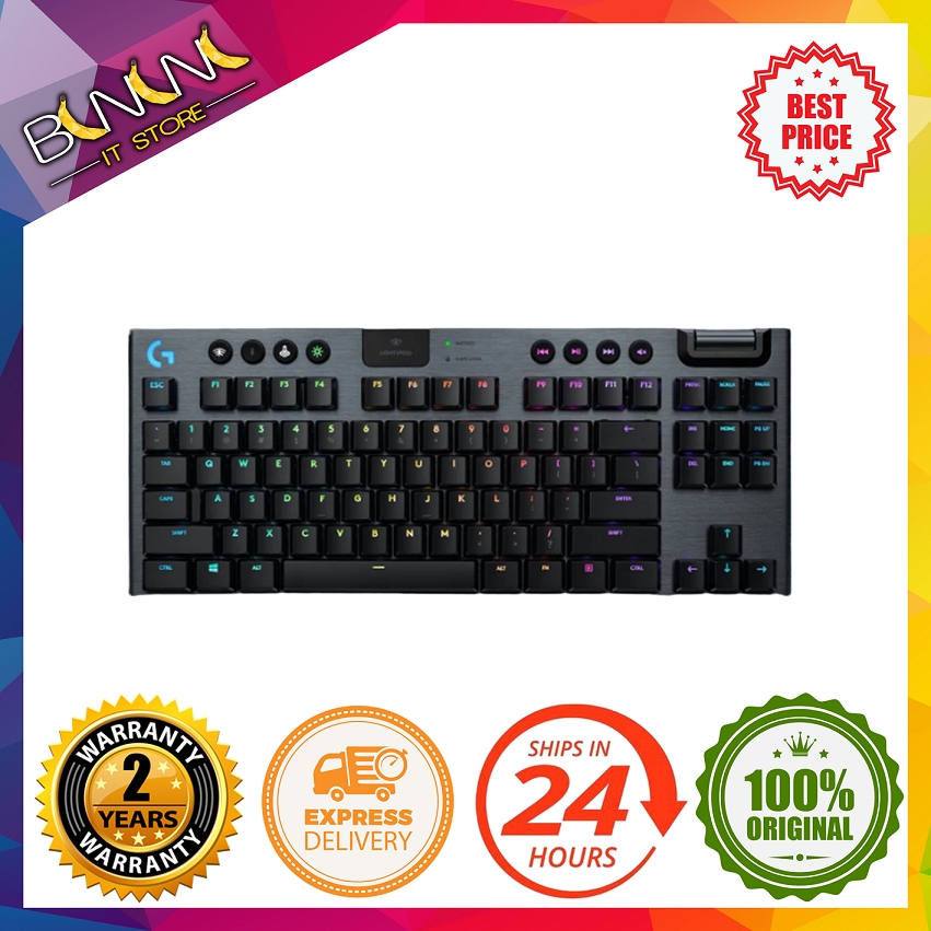 LOGITECH G913 TKL TENKEYLESS LIGHTSPEED WIRELESS RGB MECHANICAL GAMING ...