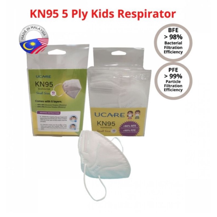 [READY STOCK] Ucare KN 95 Junior 5 Ply Surgical Face Mask - 50pcs/box ...