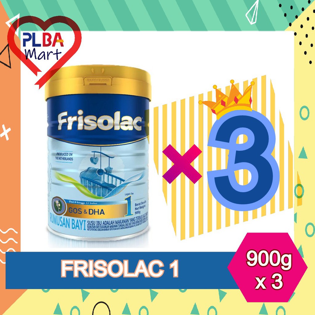 Frisolac 1 - 900g x 3 (new) | Shopee Malaysia