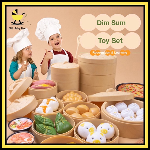 [Ready Stock] Dimsum Kitchen Toy Set Pretend Play with Steamer | Shopee ...
