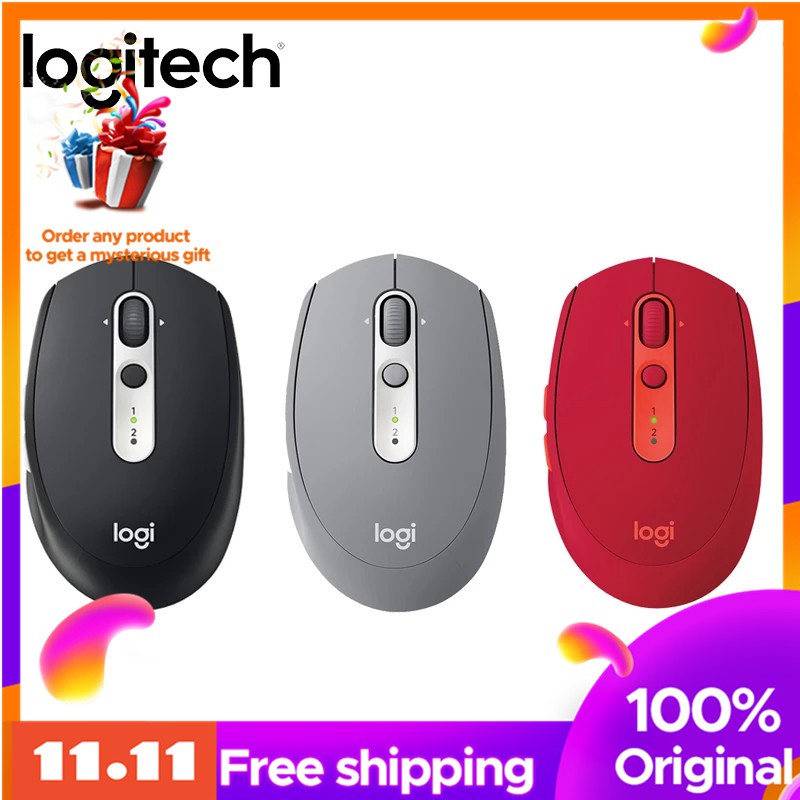 Logitech M585 Bluetooth Wireless Mouse Multi-Tasking Flow Curved Design Bluetooth Mouse Windows ...