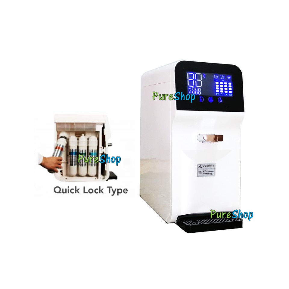 New Taiwan LED Touch Screen Water Dispenser Purifier UF Membrane Filter ...