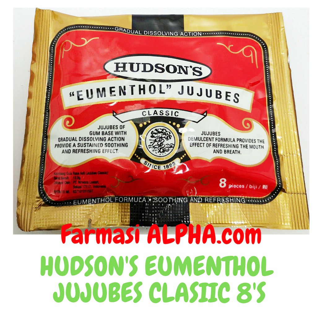 Hudson's Eumenthol Jujubes Classic 8's | Shopee Malaysia