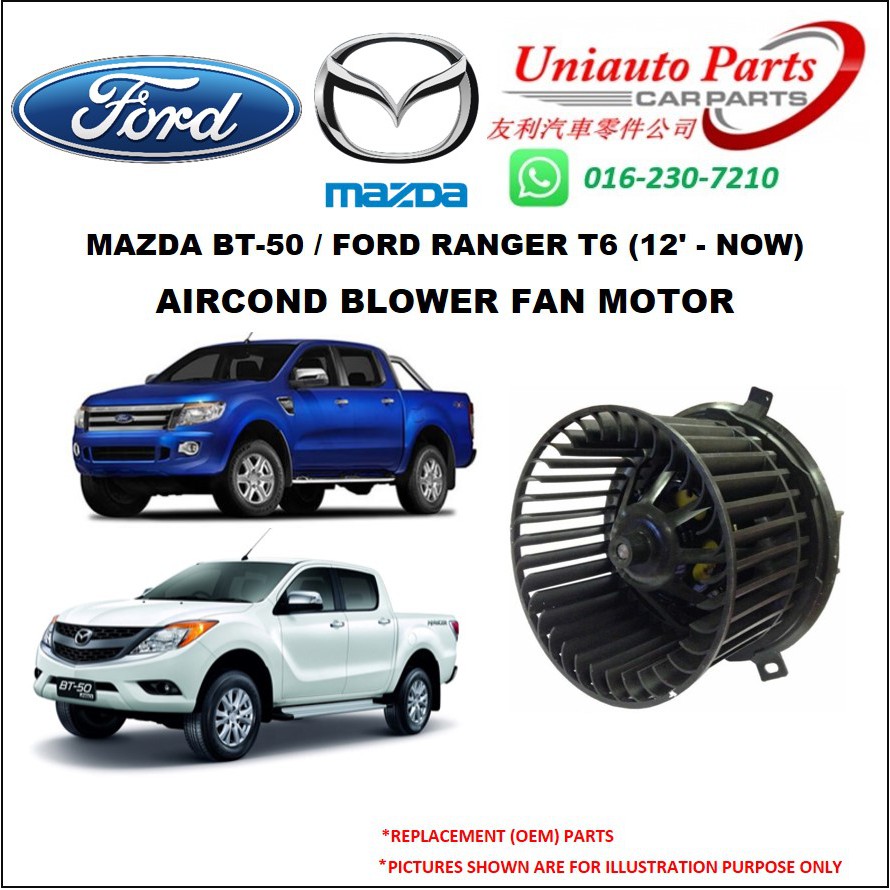 FORD RANGER T6 / MAZDA BT-50 ('12 - '16) AIRCOND FAN BLOWER MOTOR ...