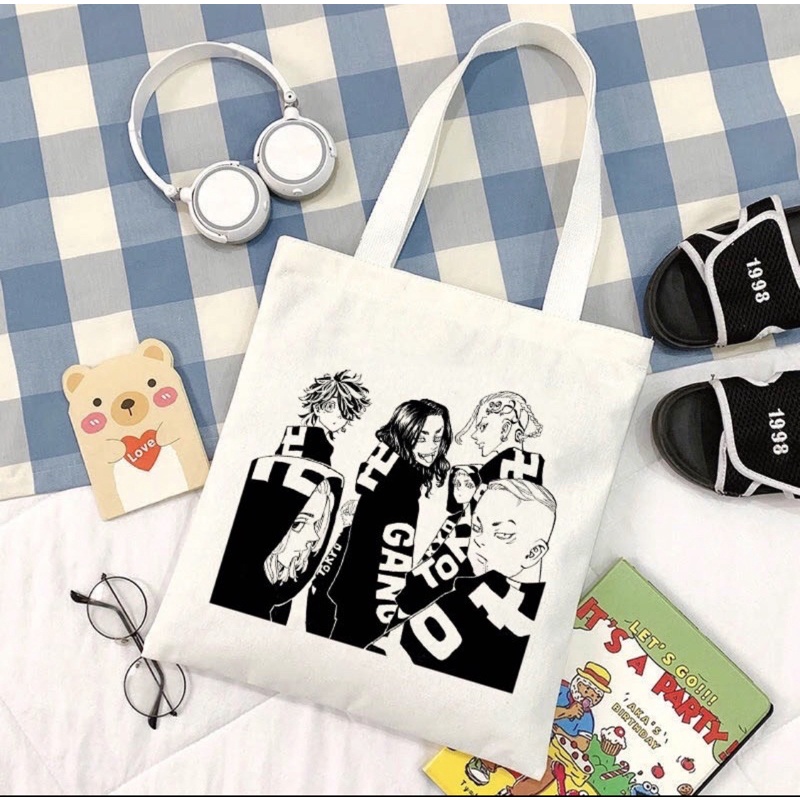Anime Tote Bag Tokyo Revengers Canva Bag / Aesthetic Bag / Student Bag ...