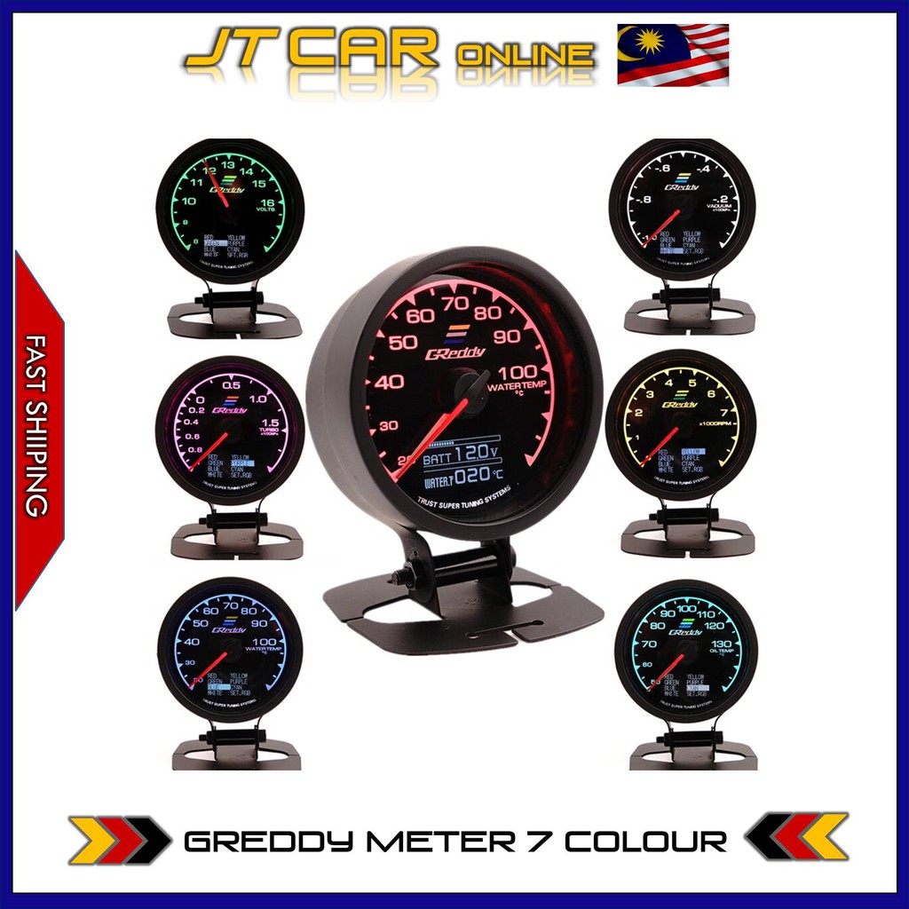GReddy Style 2 In 1 Gauge / Meter with 7 Color | Shopee Malaysia