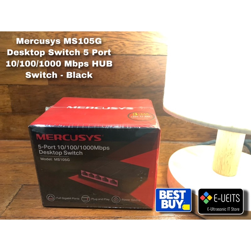 Mercusys MS105G Desktop Switch 5 Port 10/100/1000 Mbps HUB Switch ...