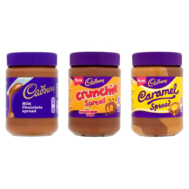 Cadbury Crunchie Spread - Crunchie Bits/Chocolate & Caramel Spread/Milk ...