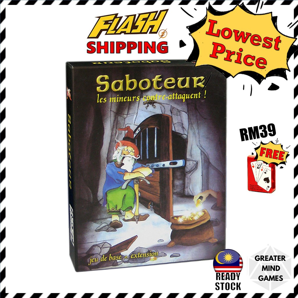 Saboteur Card Games Saboteur Expansion Board Games Family Indoor Game ...