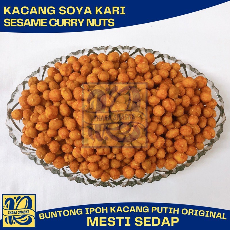 Thara Snacks Kacang Soya Kari Sesame Curry Nuts Buntong Ipoh Kacang ...