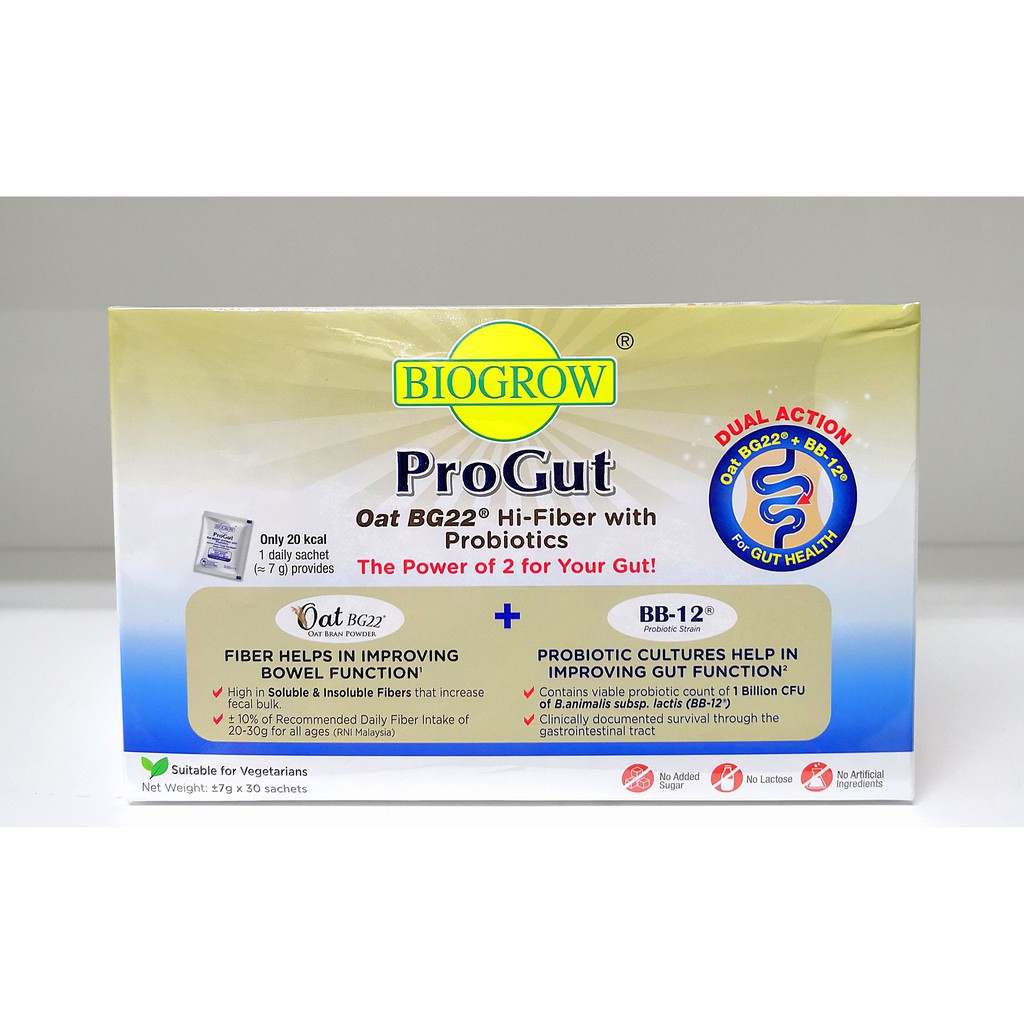 Biogrow ProGut ( 7g x 30 sachets) Exp:9/24 | Shopee Malaysia