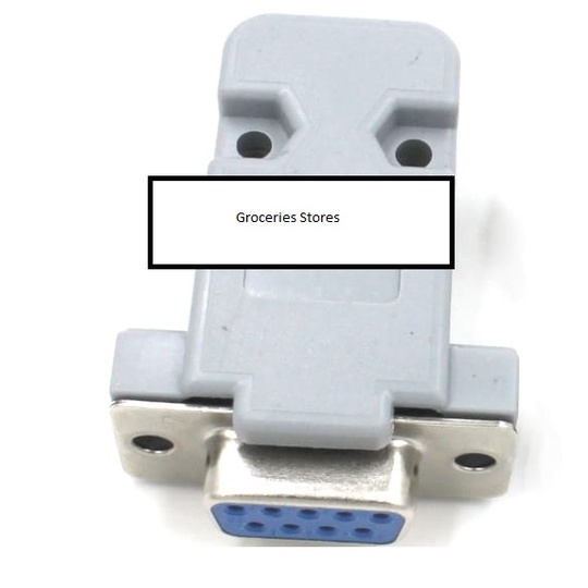 9 Way Panel Mount D-sub Connector Socket RS232 RS485 DB9 Female Male ...