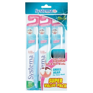 Systema Toothbrush (Full Head / Compact / Comfort) 3pcs (Super Value ...