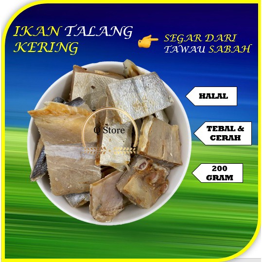 Ikan Kering Talang Masin Sabah 200g | Shopee Malaysia