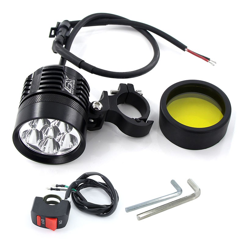 1PCS 6000Lm white/Yellow Motorcycle LED Headlight Waterproof Driving ...