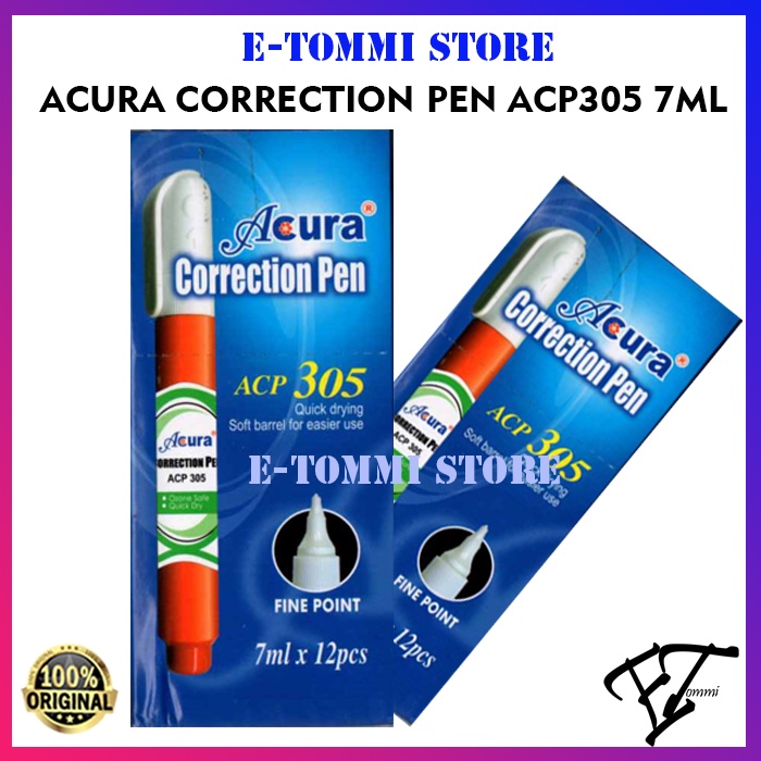 ACURA CORRECTION PEN ACP 305 7ML (1 PCS) | Shopee Malaysia