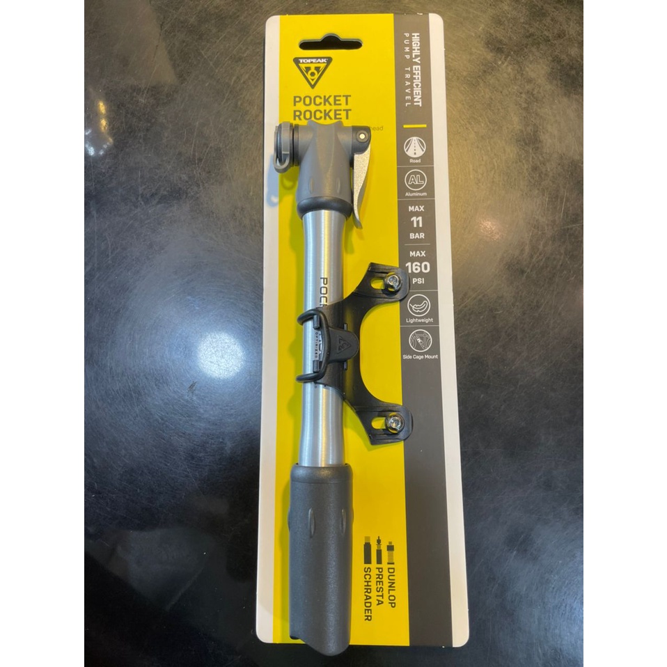 Topeak Pocket Rocket Hand Pump HP 160psi Bicycle Hand Pump Mini Pump ...