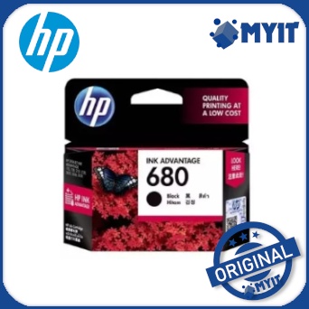 HP 680 Black Original Ink Cartridge Refill Single Pack for 2135 2676 ...