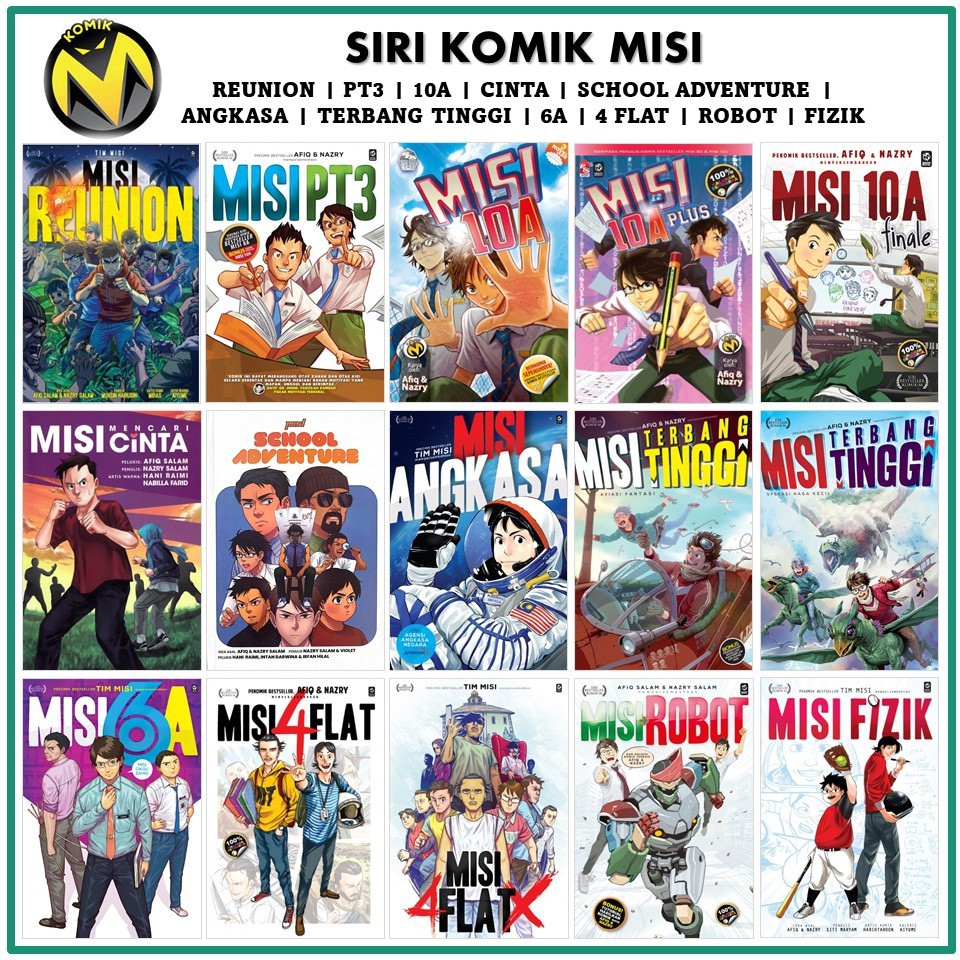 KOMIK MISI: MISI 6A/MISI 10A/MISI ROBOT/MISI 4 FLAT/PLKN/MISI PT3 ...