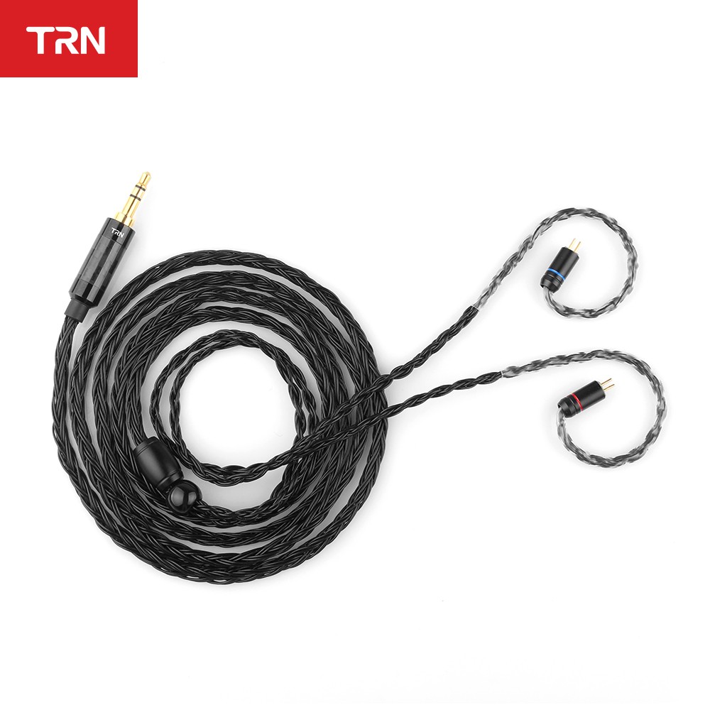 TRN T2 16 Core Silver Plated HIFI Upgrade Cable 3.5/2.5mm Plug MMCX/2Pin Connector For trn V80 ...