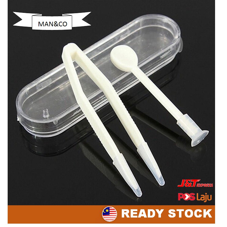 Contact Lenses Tweezers Suction Cup Stick For Insert Remove Lens 未使用
