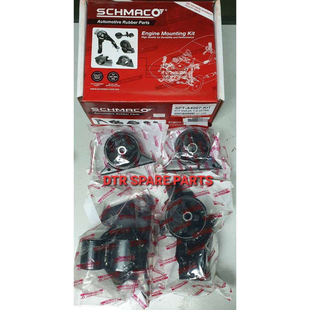 PROTON WAJA 1.6 GEN2 PERSONA (AUTO) ENGINE MOUTING SET SCHMACO SPTA4007KIT (1SET - 4PC) | Shopee ...