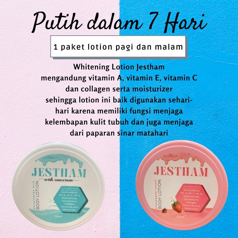 Original!!! Jestham Lotion (Mini) | Shopee Malaysia