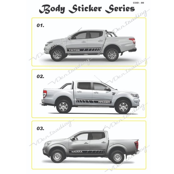 body sticker Toyota hilux TRD TRITON RRNGER NAVARA | Shopee Malaysia