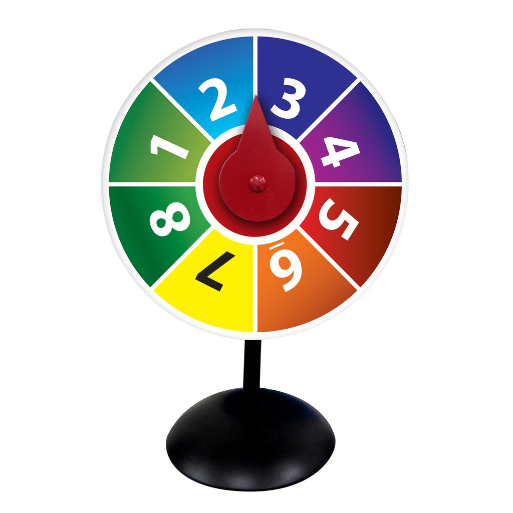 Tabletop Wheel Of Fortune Spinner With Stand | Shopee Malaysia