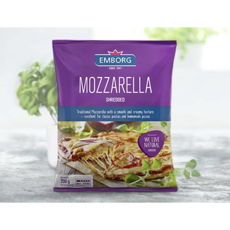 EMBORG Mozzarella (200g) | Shopee Malaysia