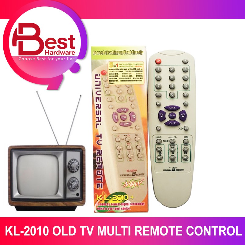 BEST HARDWARE - KL-2010+ UNIVERSAL TV REMOTE CONTROL | Shopee Malaysia