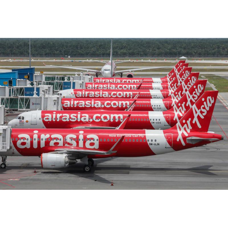 DIY PAPERCRAFT AIRPLANE AIRASIA AIRBUS A320 - 200 AIRASIA ( paper model ...