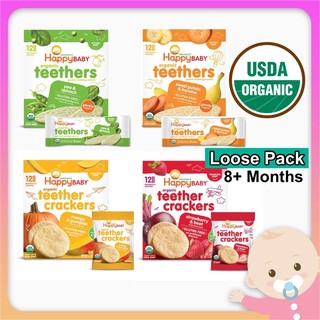 [🇺🇸 USA Baby Food] HAPPY BABY Organic Teether Cracker LOOSE PACK 4g ...