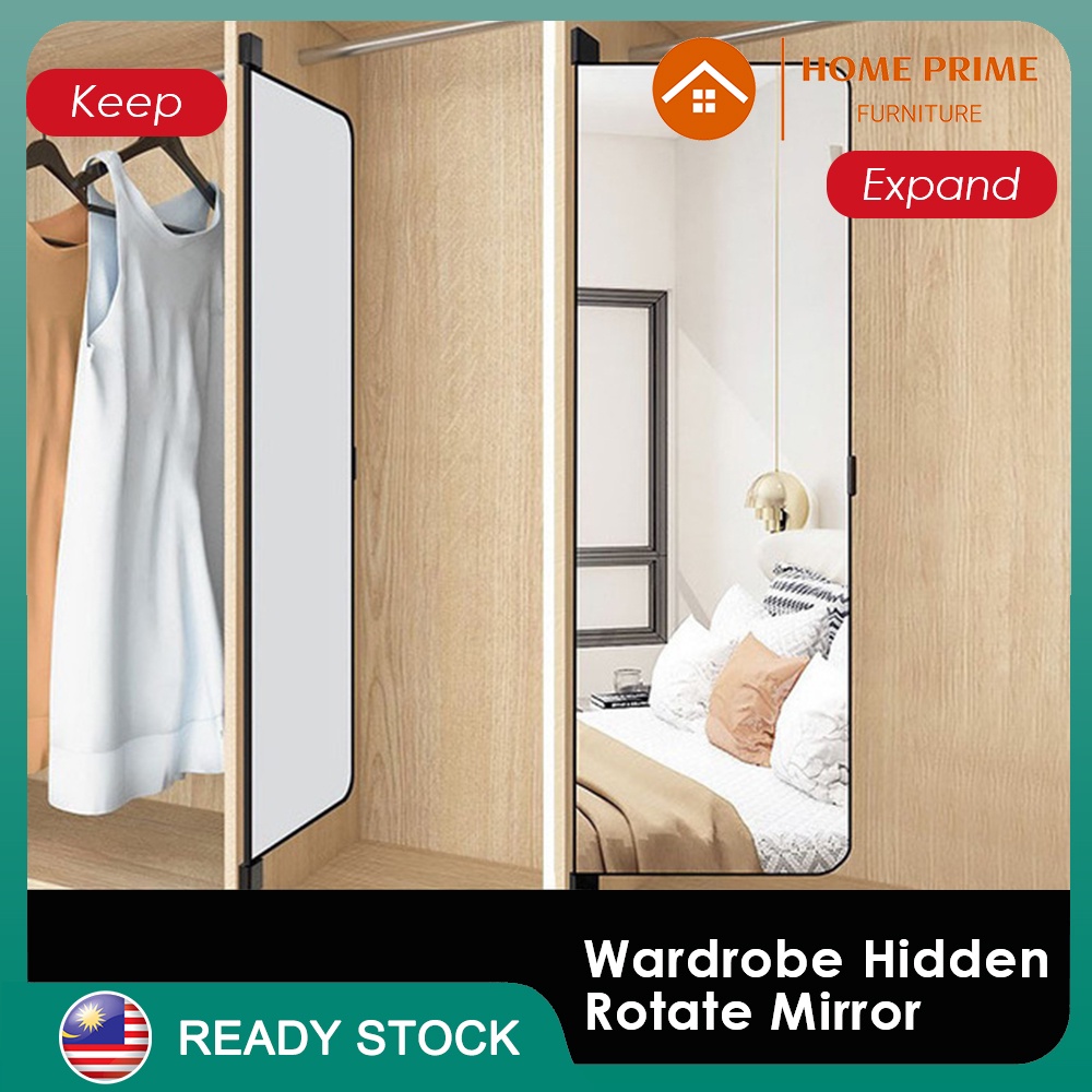 Mirror 008 Wardrobe Hidden Mirror Built-in Rotating Hidden Full-length ...