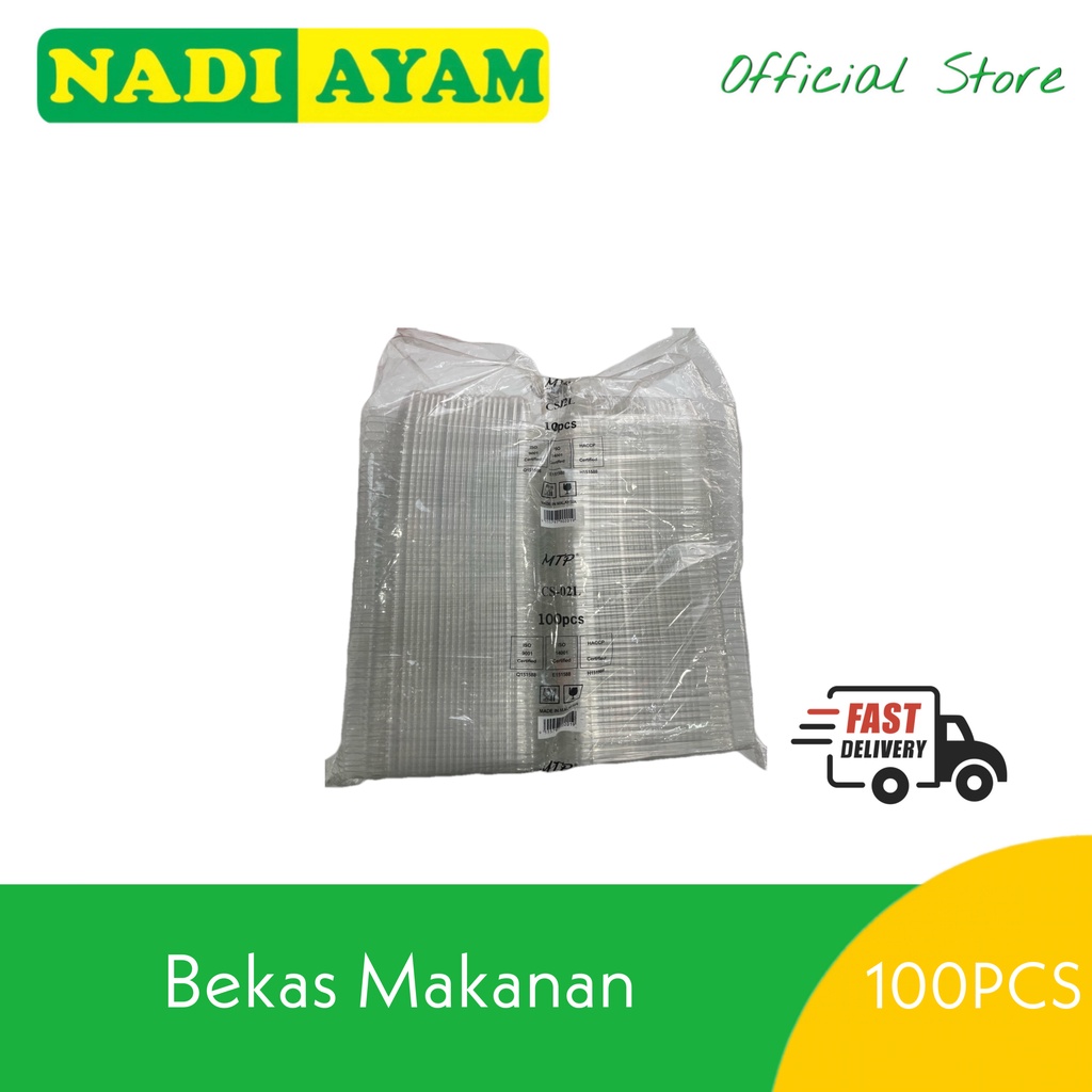 Bekas Makanan Plastik (100PCS) | Shopee Malaysia