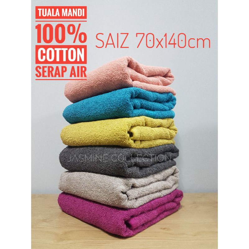TUALA MANDI DEWASA | TUALA HOTEL 70x140cm 100% COTTON SERAP AIR ...