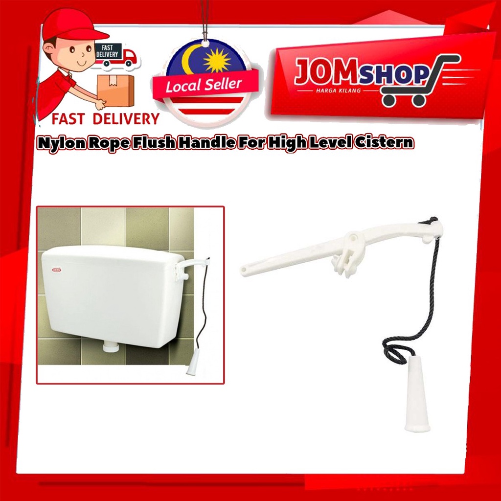 [Ready Stock] Flush Handle With Nylon Rope For High Level Cistern ...