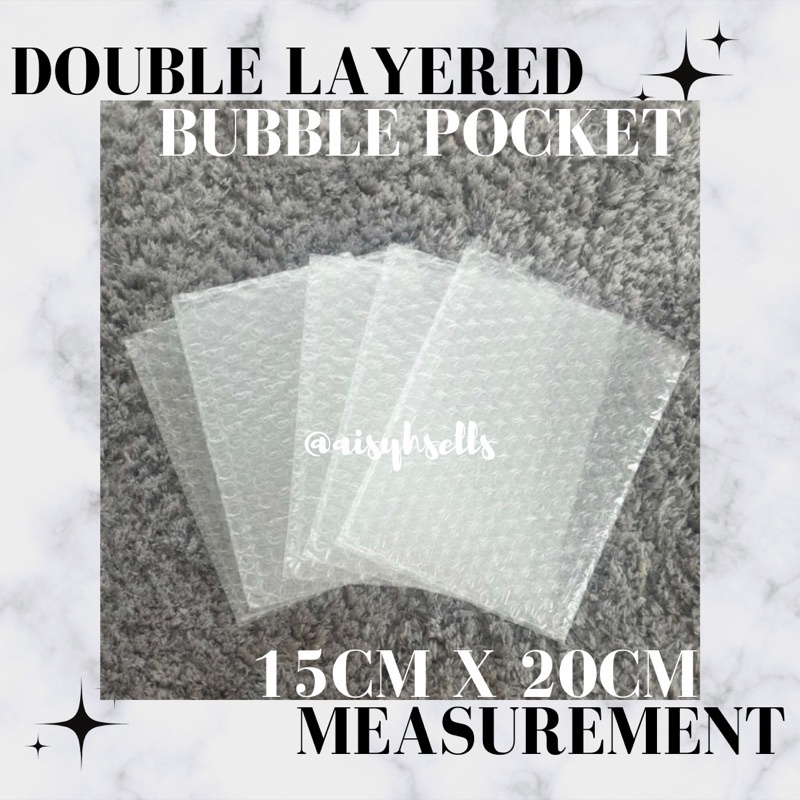 BUBBLE POCKET DOUBLE LAYER 15X20CM (1 SET 5PCS) | Shopee Malaysia