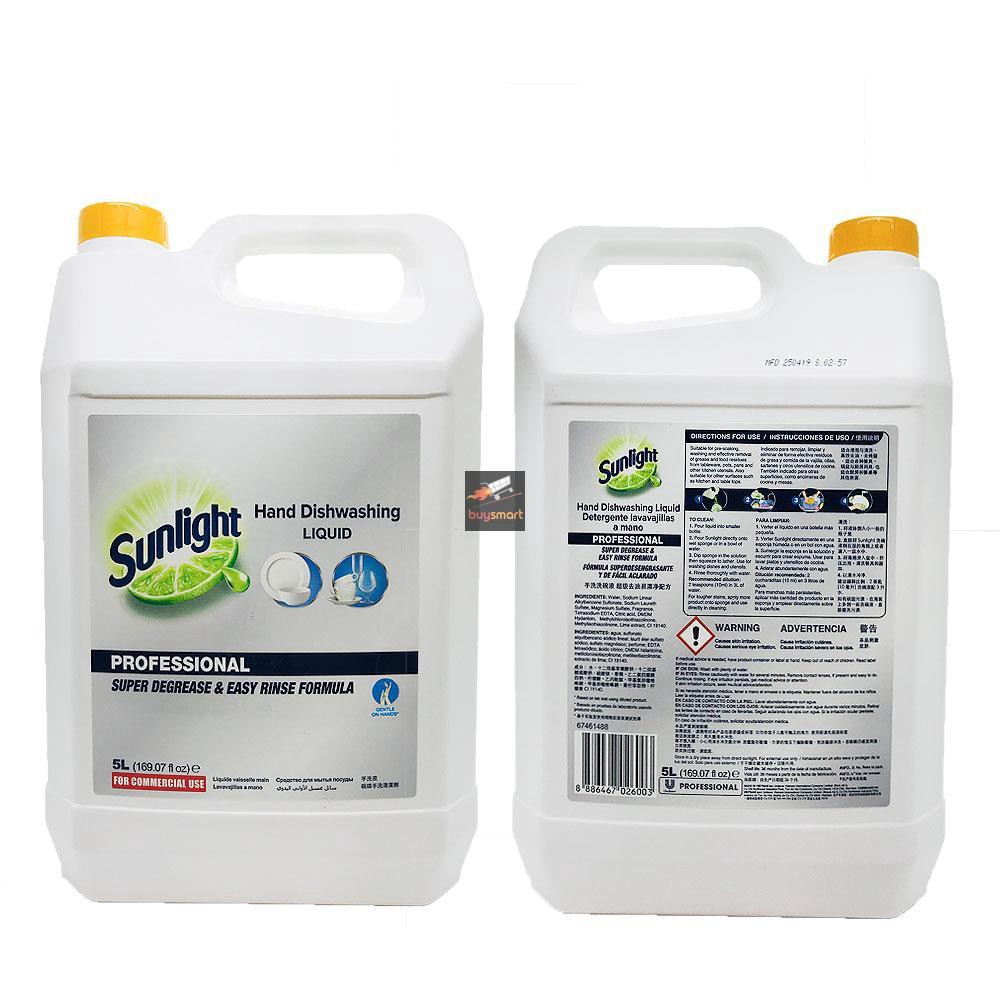 Lifebuoy Sunlight Professional Hand Dishwashing Liquid 5L Dish Wash ...