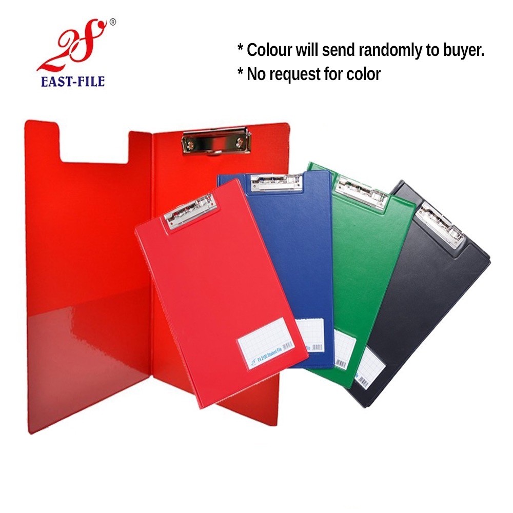 East-File F4 Student Clip Board File 2100 (Random Colour) | Shopee Malaysia