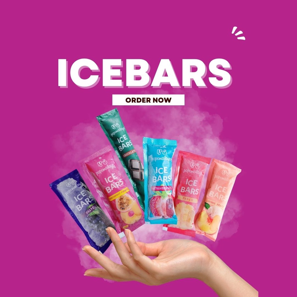 One (1) bar ice cream Pops Malaya Ice Bars Just Freeze & Ready to Eat, Aiskrim Buah Sebenar ...